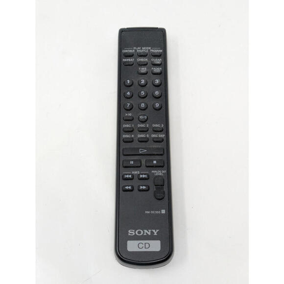 Sony | Other | Sony Rmdc355 Cd Remote Control Black Infrared Tested And ...